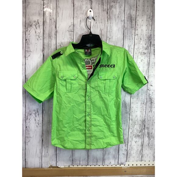 mecca | Shirts & Tops | Mecca Boy Size 24 Month Lime Green Shirt With ...